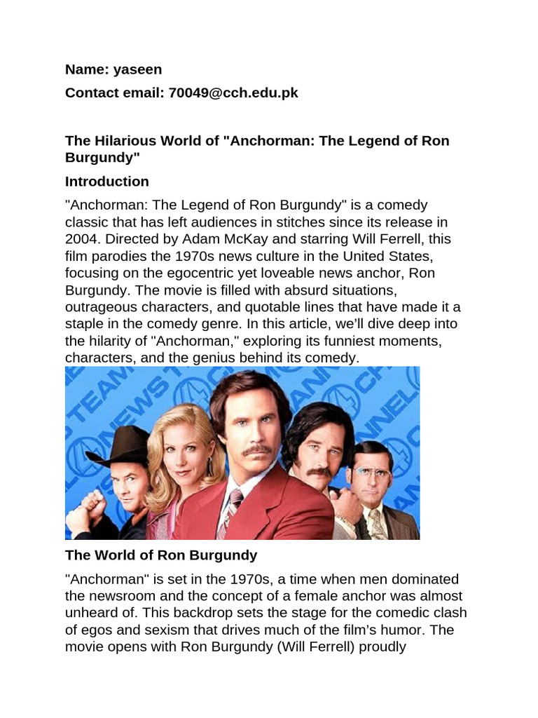 Comedy Hilarious Article | PDF | Entertainment