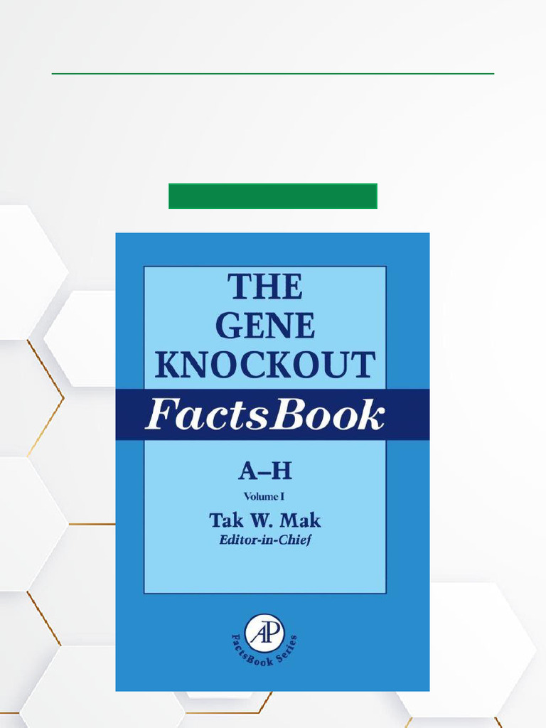 Gene Knockout Factsbook Overview | PDF | Bone | Gene