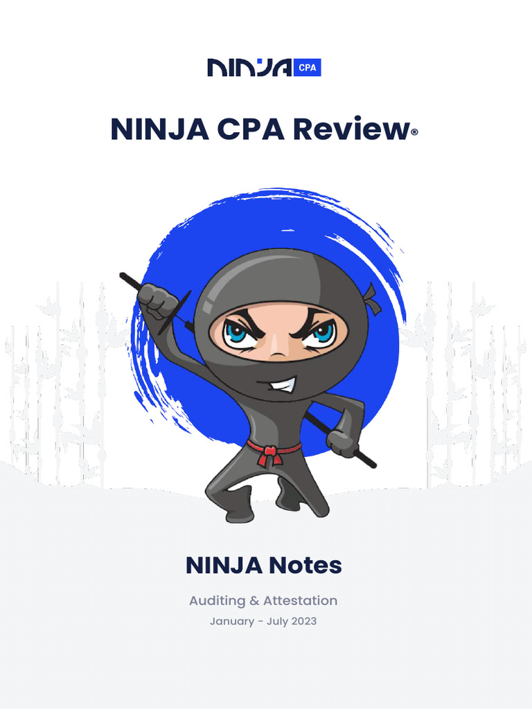 2023 AUD NINJA Notes Trial | PDF | Sampling (Statistics) | Risk