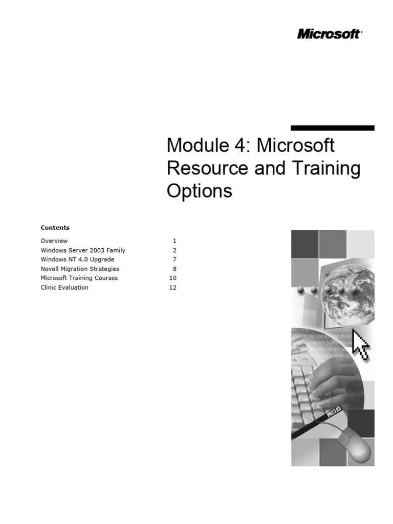 Module 4: Microsoft Resource and Training Options | PDF | Windows ...