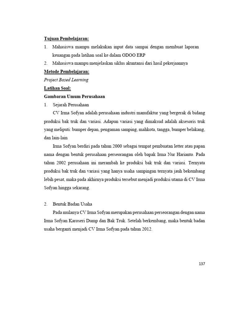 2025 - Odoo CV Irma | PDF