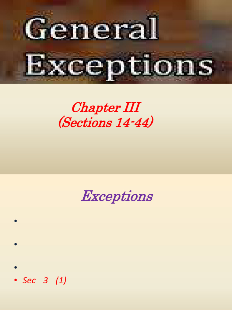 General Exceptions in Criminal Law | PDF | Insanity Defense | Justice