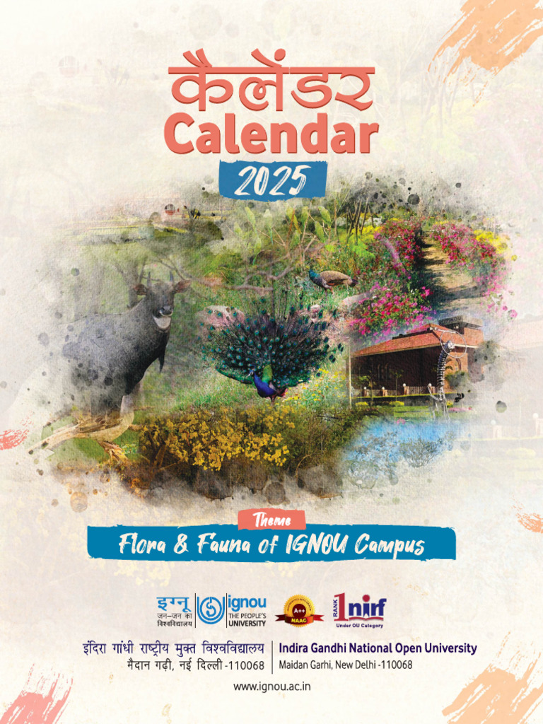 IGNOU Calendar 2025 @UpToDateWithUpdates | PDF