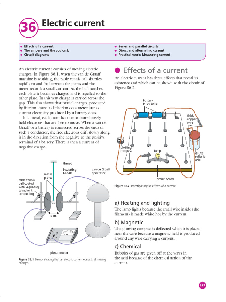 1._Current_electricity-_reading_material | PDF | Voltage | Electric Current