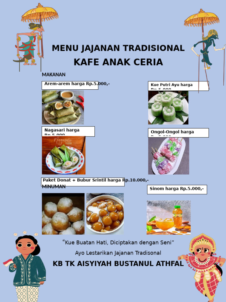MENU JAJANAN TRADISIONAL KELOMPOK 2 Biru | PDF