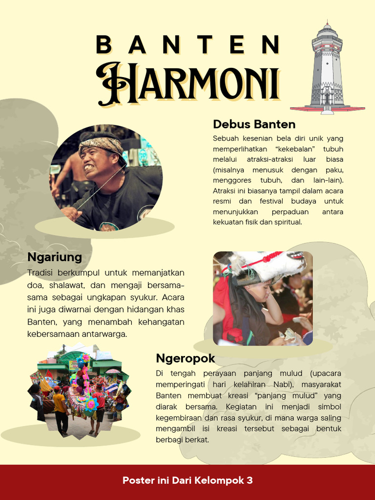 Mengenal Barongan Bali Poster Pendidikan Kuning Dan Merah Ilustrasi ...