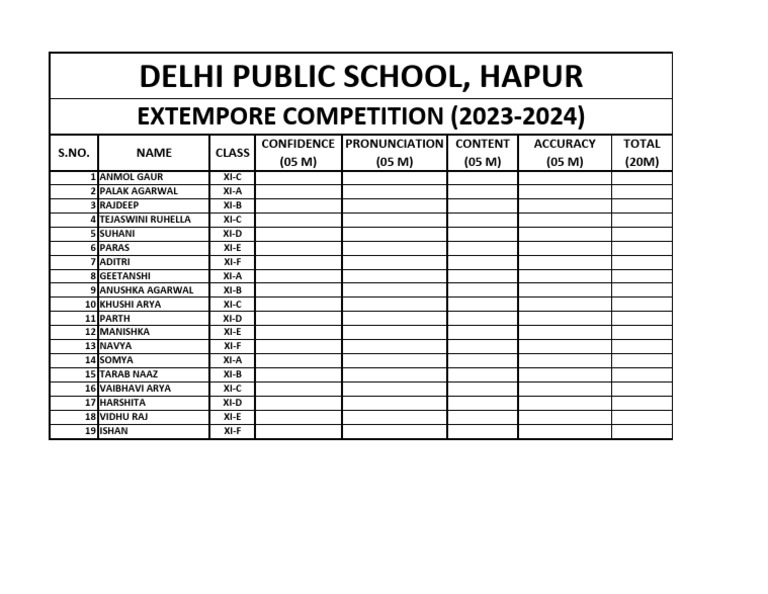 Extempore Judgement Sheet | PDF