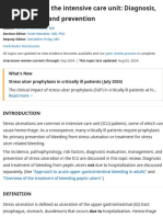 SCCM Guidelines for Stress Ulcer Prophylaxis | PDF | Intensive Care ...