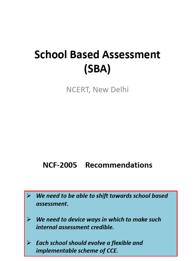 School Based Assessment Strategies | PDF | Learning | Cognitive Science
