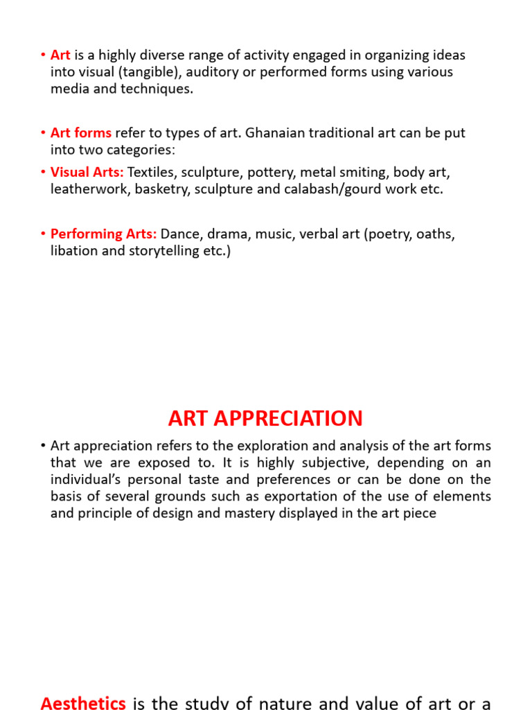 Aesthetics and Appreciation in Art | PDF | Composition (Visual Arts ...
