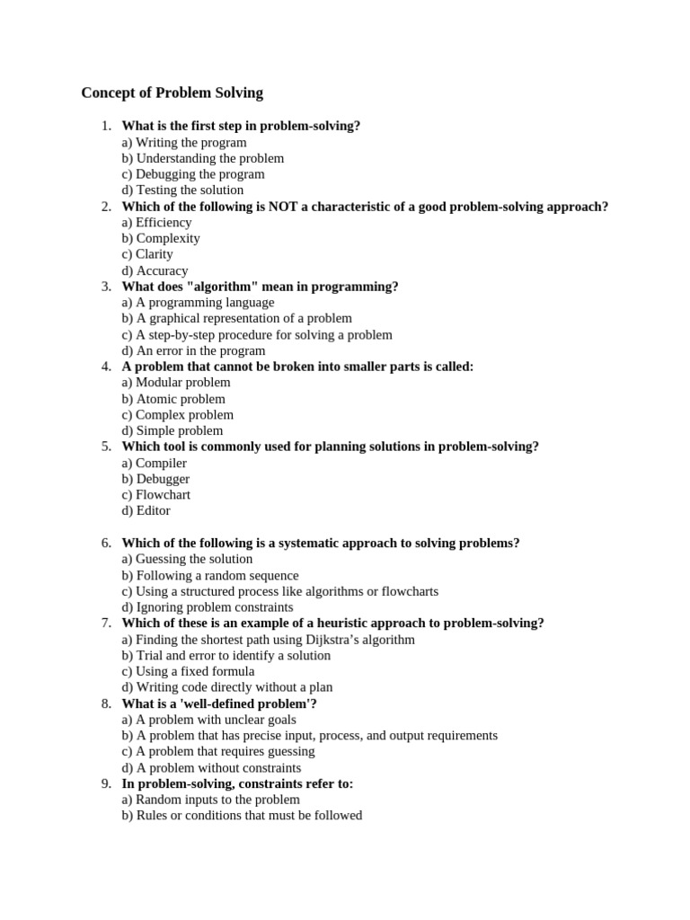 Unit 1 MCQ Python Without Answer | PDF | Python (Programming Language ...