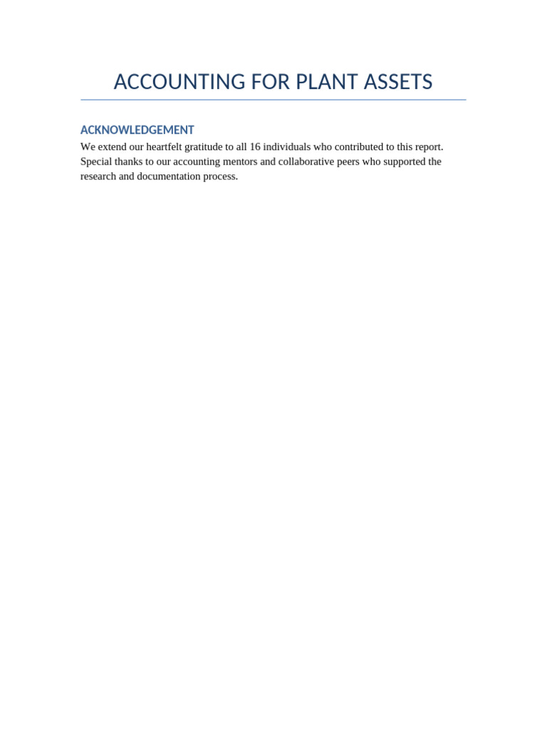 Accounting for Plant Assets Explained | PDF | Depreciation | Expense