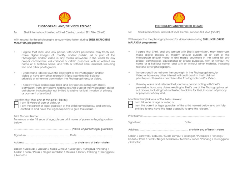 PDPA - Shell NXplorers Malaysia Form | PDF | Social Institutions ...