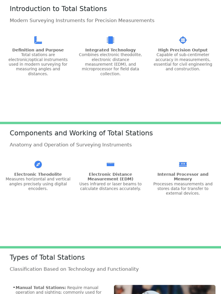 Total Stations in Modern Surveying | PDF | Surveying | Computing