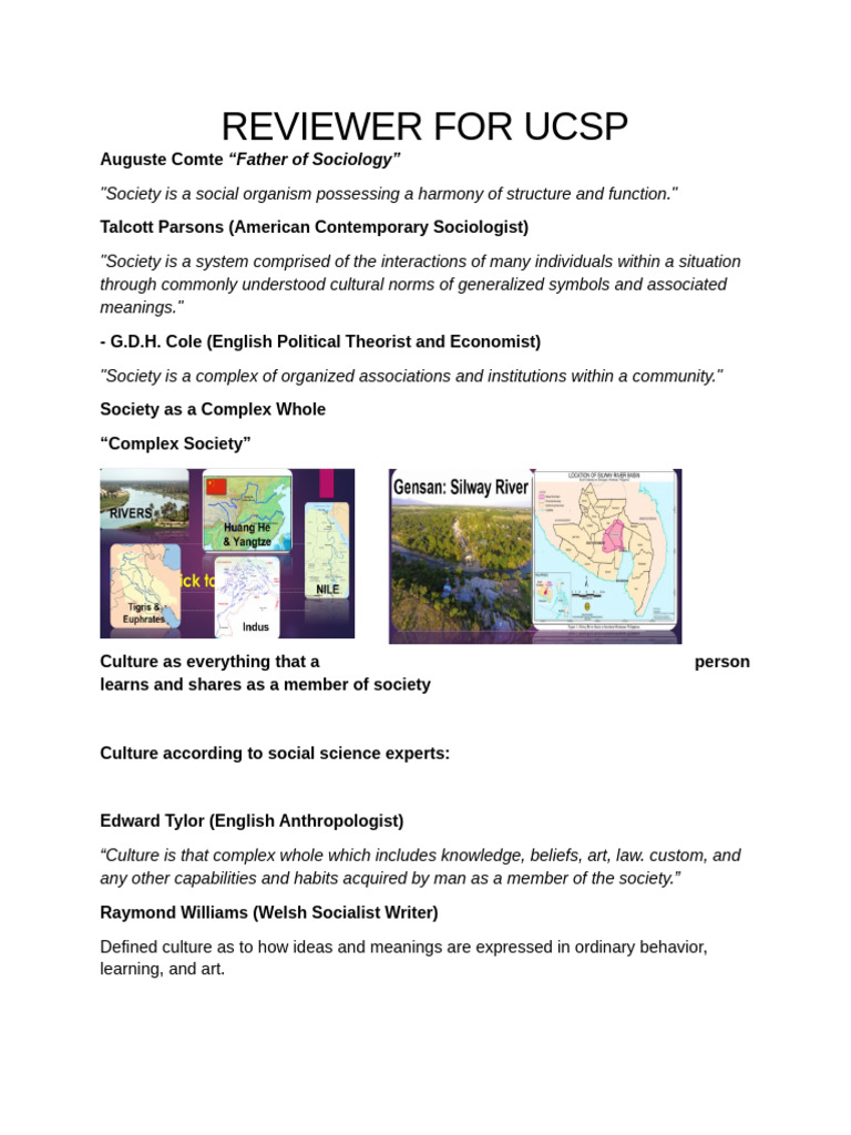 Reviewer For Ucsp Complete | PDF | Homo | Monotheism