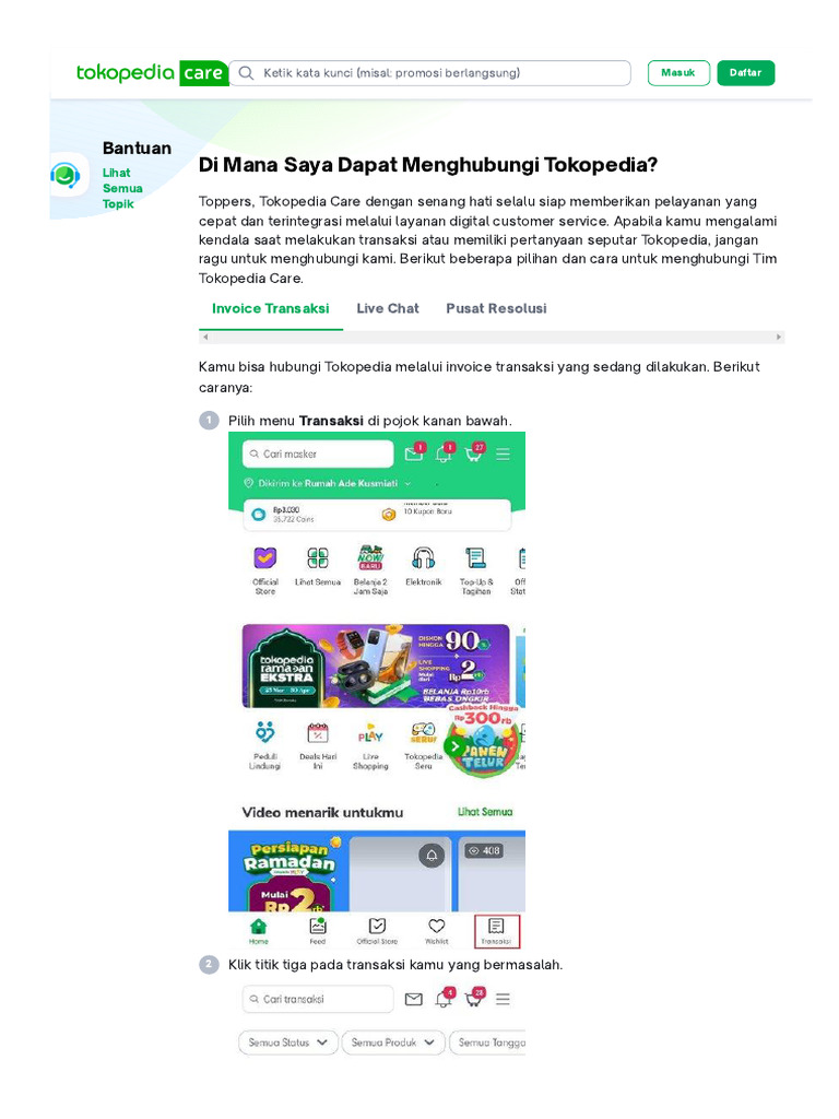 WWW Tokopedia Com Help Article Dimana Saya Dapat Menghubungi Tokopedia ...