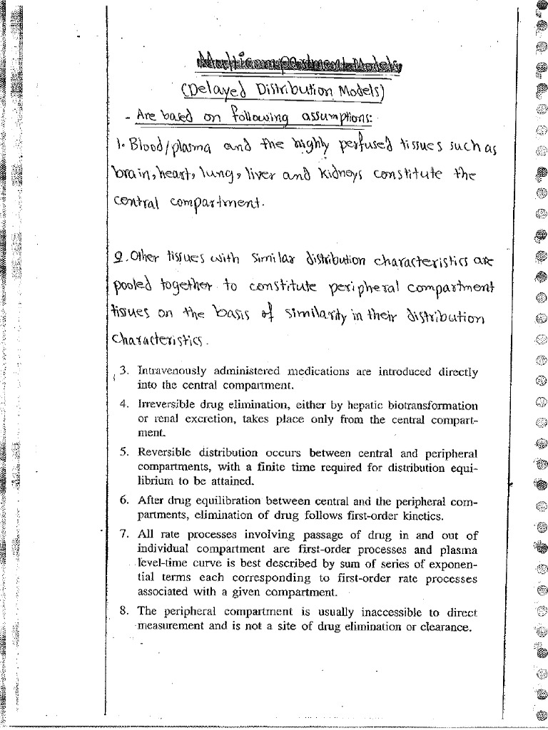 Multi Compartment Model BPPK | PDF