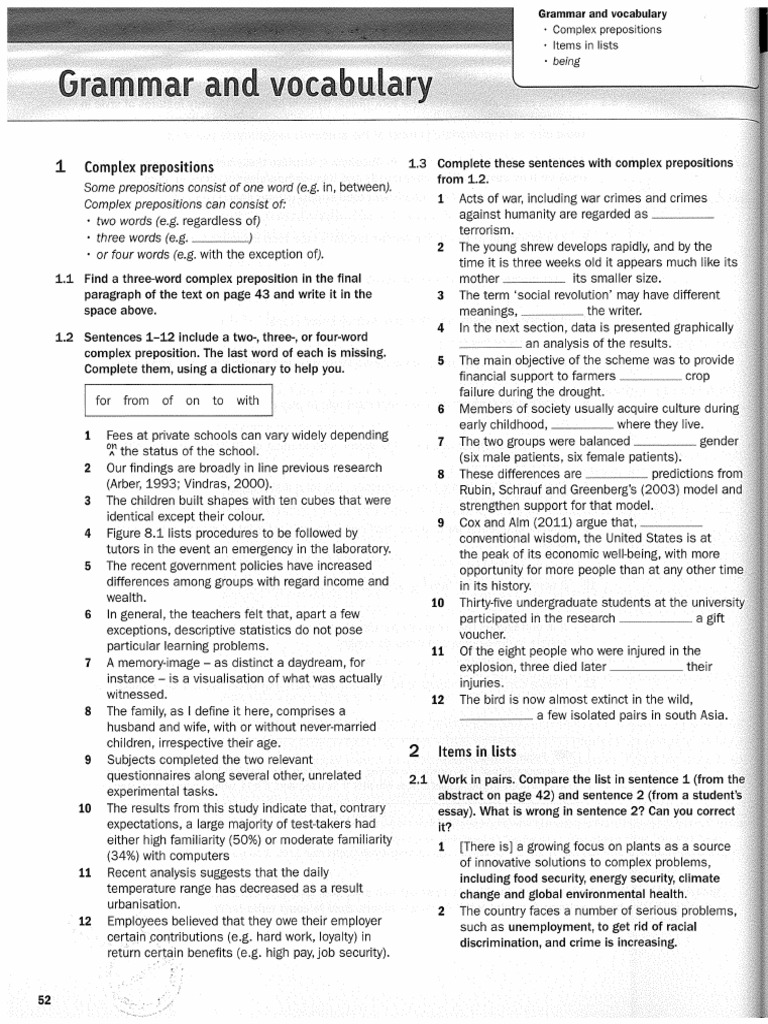 Student 3 - Complex Prepositions | PDF