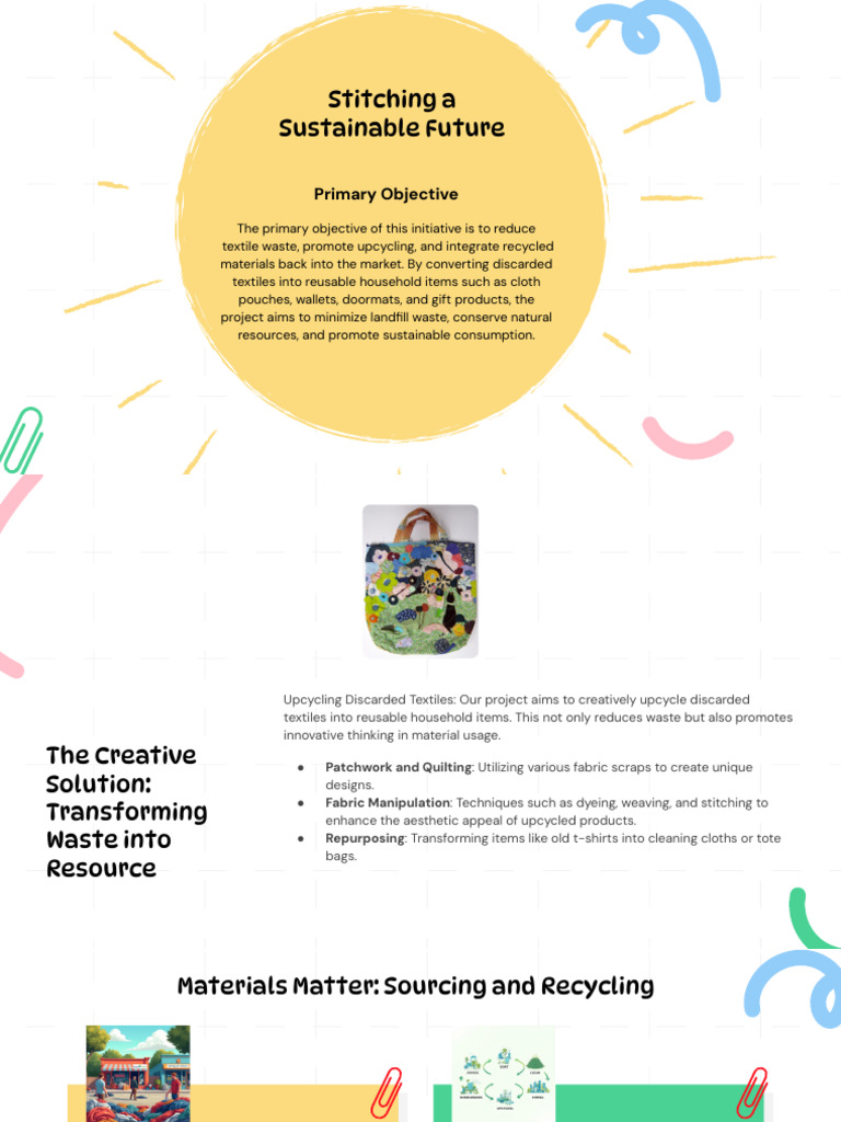 Stitching A Sustainable Future | PDF | Textiles | Recycling