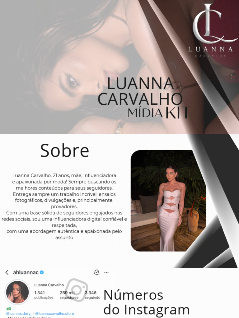 Luanna Carvalho: Influenciadora de Moda | PDF