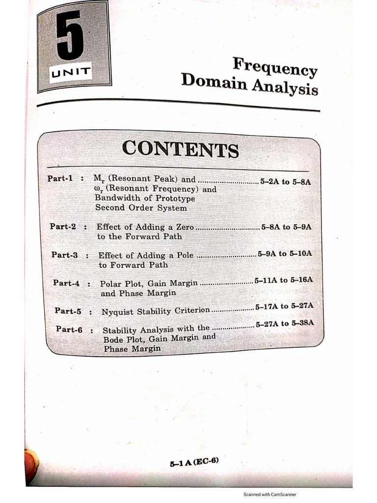 Control System Unit-5 | PDF