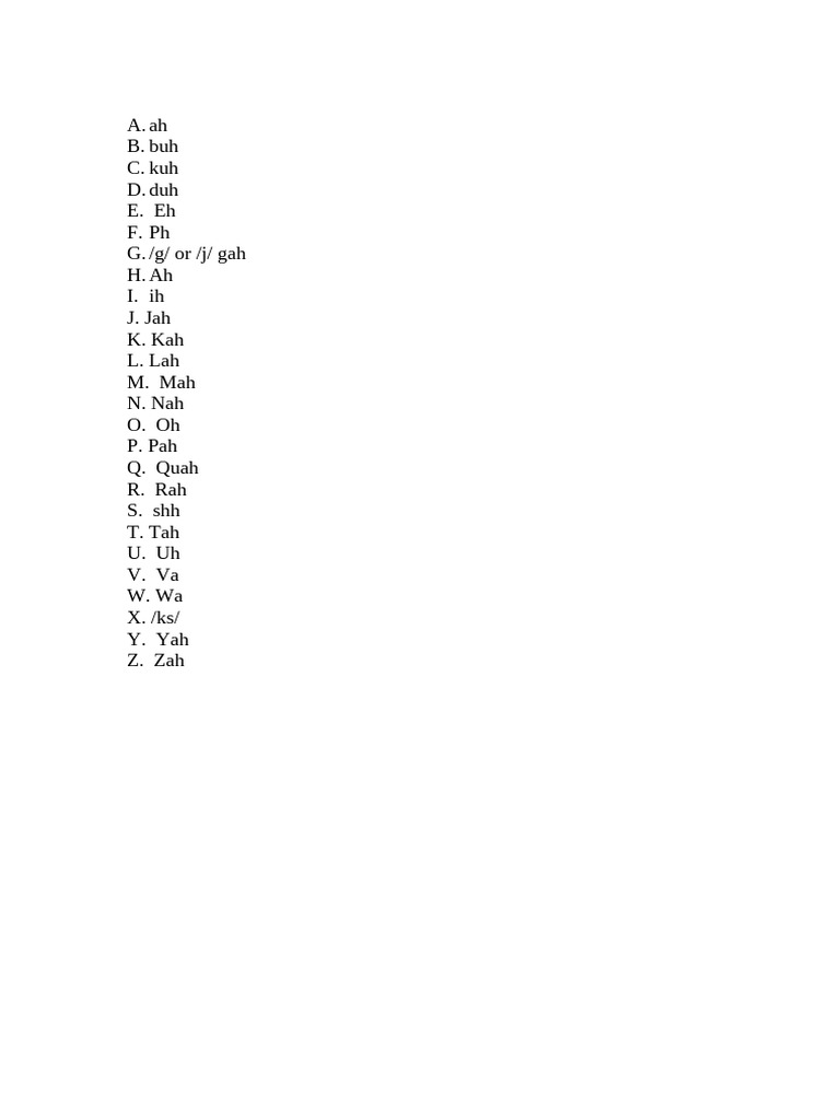 Sounds of Letter | PDF