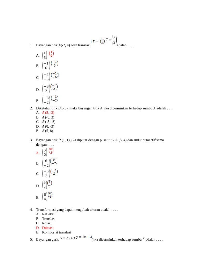 SOAL MAT WAJIB KLS XI SEM GENAP 20202021 | PDF
