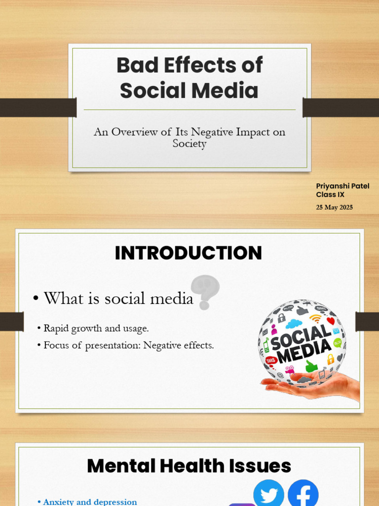 Bad Effects of Social Media | PDF