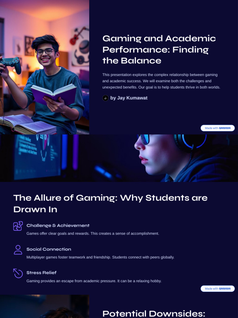 Gaming and Academic Performance Finding The Balance | PDF | Motivation ...
