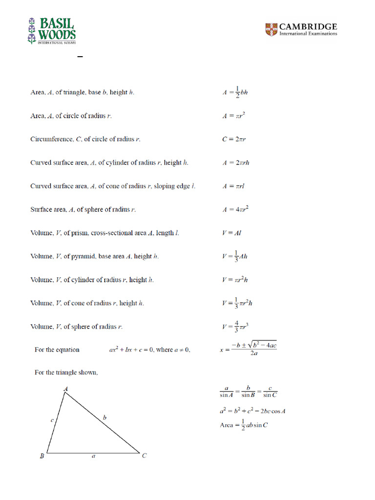 Grade 10 Math Paper Trigonometry | PDF