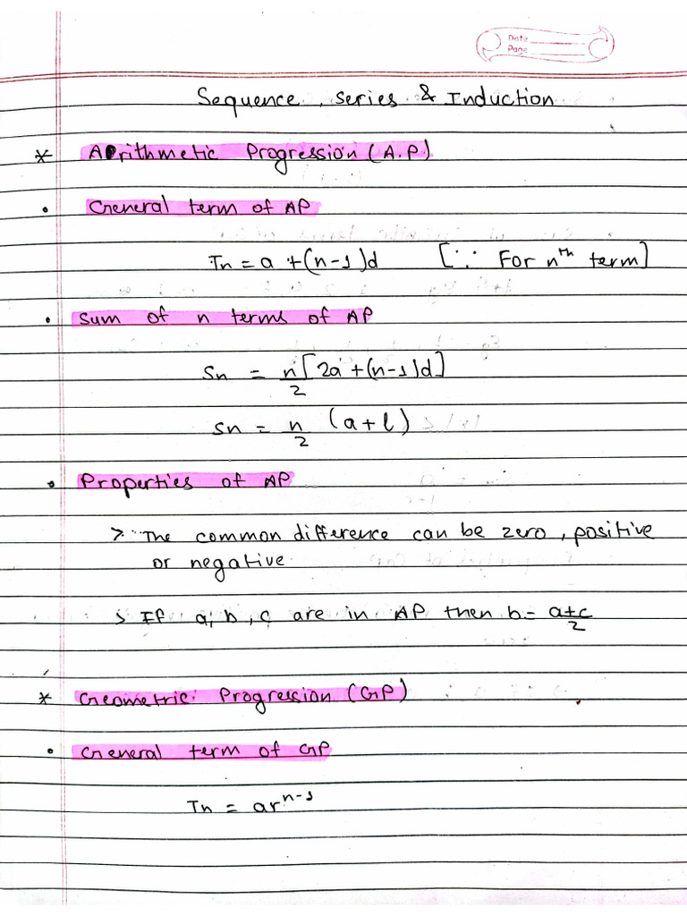 Sequence and Series | PDF