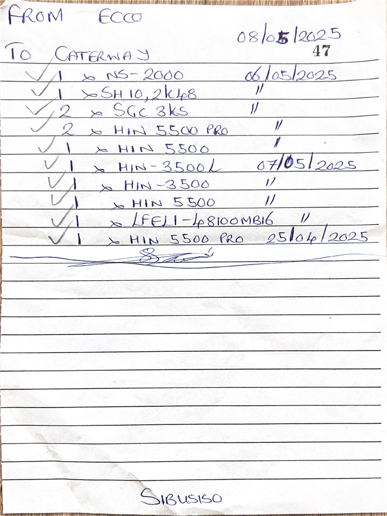 Ecco In200 Record | PDF