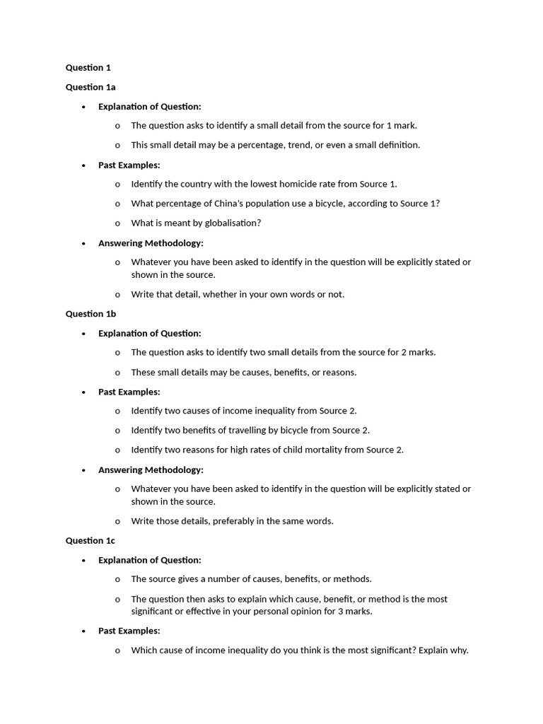 Examining Question Types and Answer Strategies | PDF | Argument ...