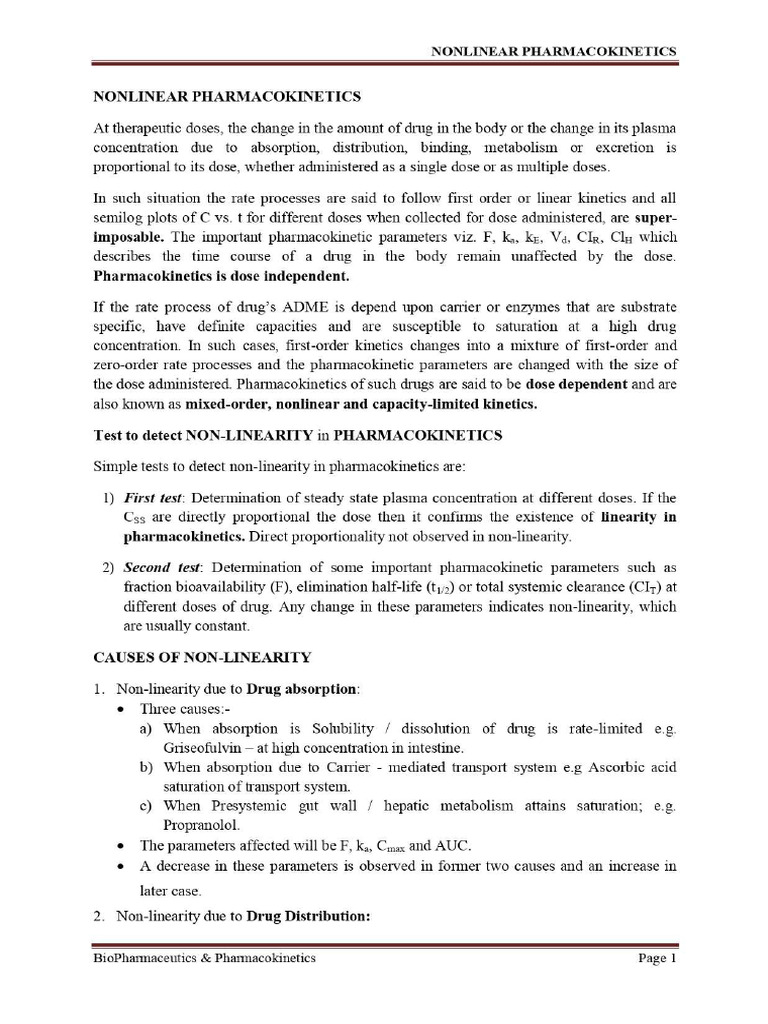 Non linear kinetics 2 new_page-0001 | PDF