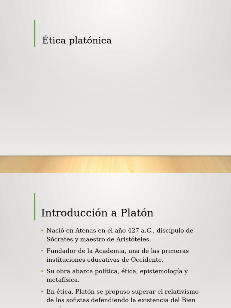 Etica Platón | PDF | Platón | Metafísica