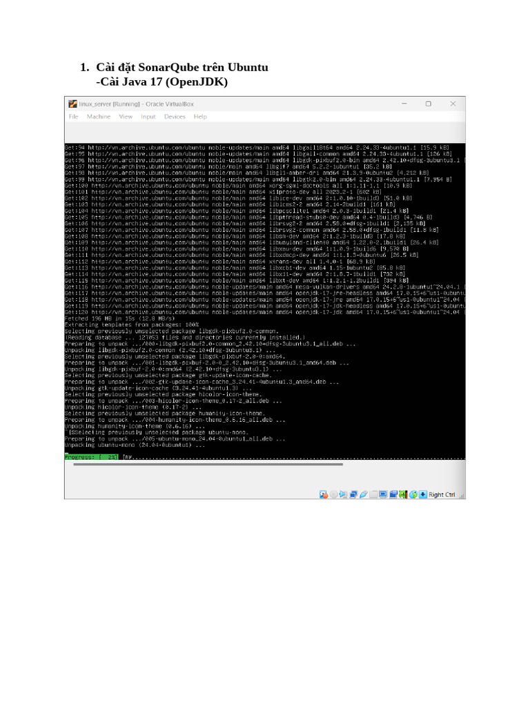 Cài đặt SonarQube trên Ubuntu | PDF