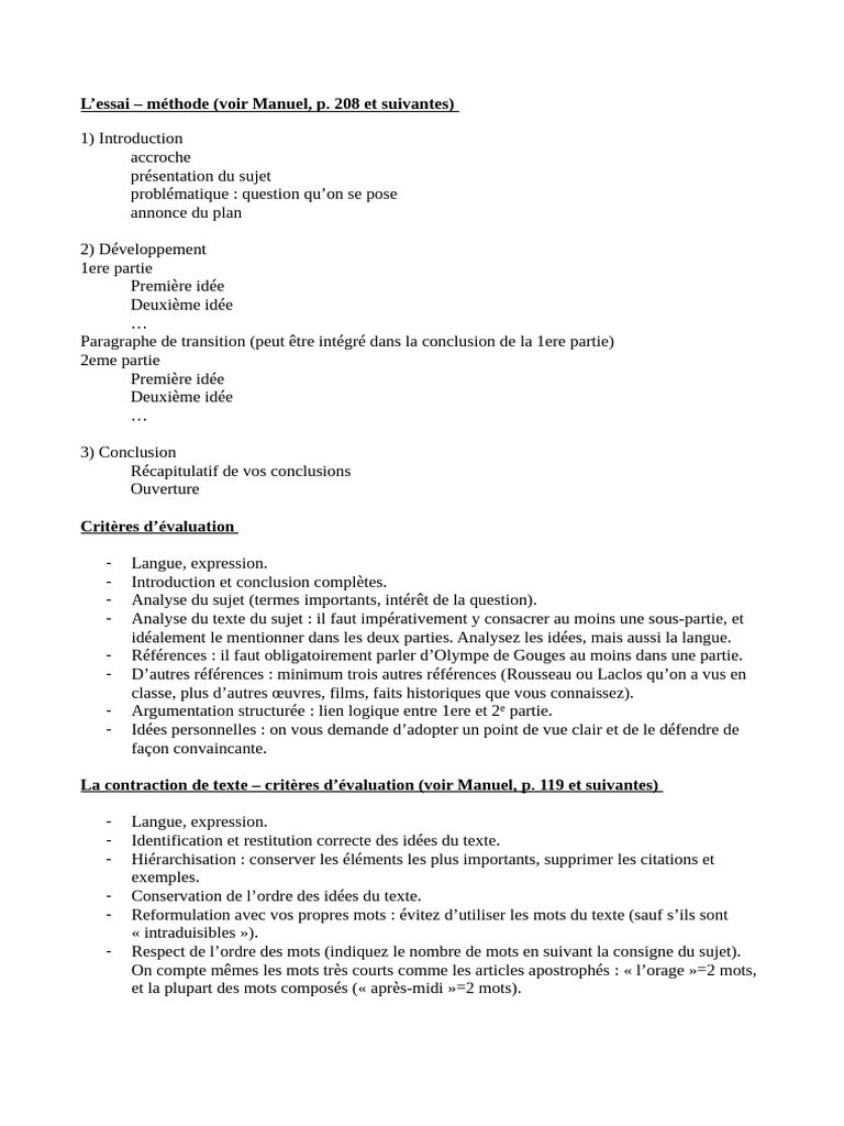 Méthode d'écriture d'un essai académique | PDF
