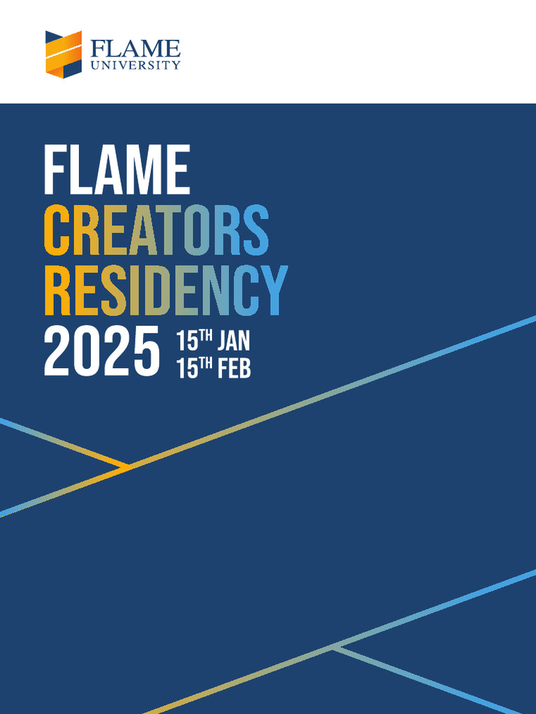 FLAME Creators Residency 2025 Invitation | PDF | Creativity