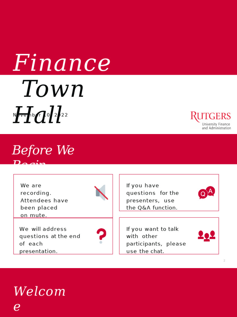Slides - Finance Town Hall-11.10.2022 - Final - 0 | PDF | Cost Of ...
