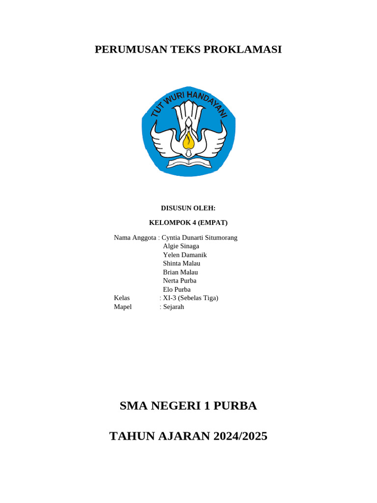 Proses Perumusan Teks Proklamasi | PDF