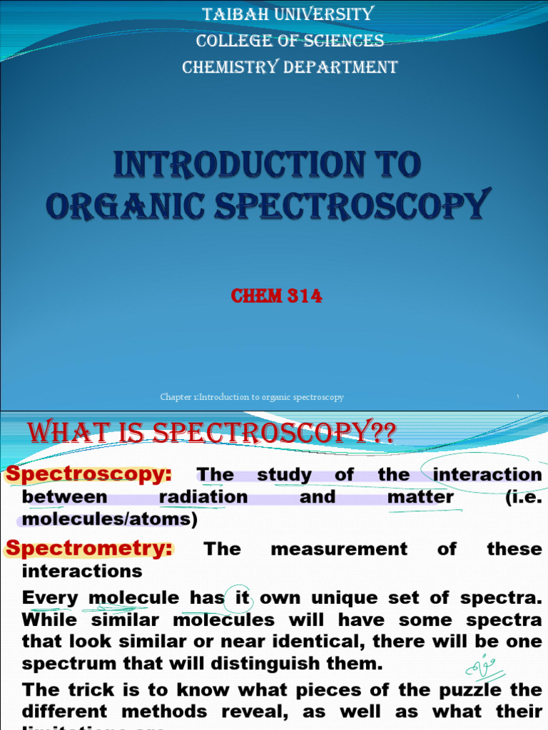Chapter 1 Introduction to Spectroscopy -sss | PDF | Spectroscopy | Physics