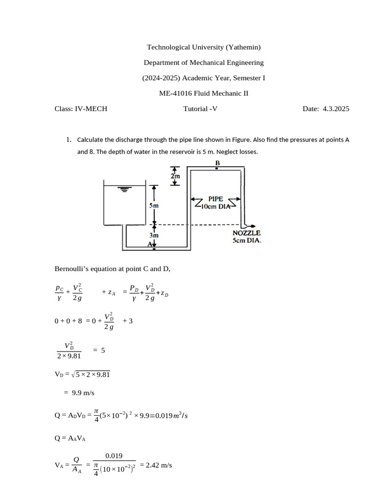 4 Fluid Tutorial V Solution - Ef055f9a 22a6 447a A4ca d2359467536b | PDF