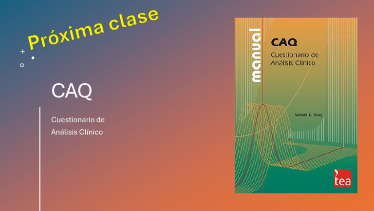 Prueba de Personalidad CAQ | PDF