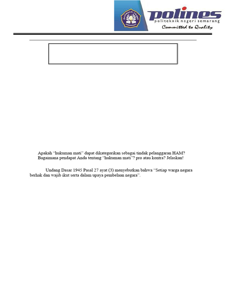 Soal UTS KWN Polines Genap 2024-2025 | PDF