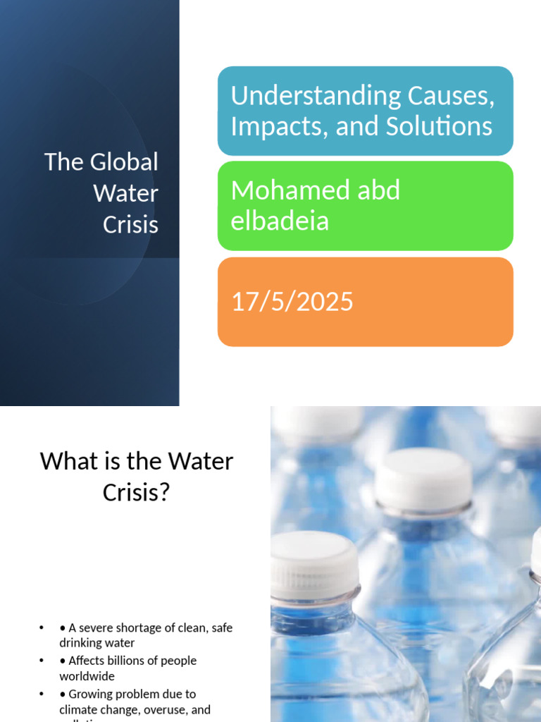 Water Crisis Presentation | PDF