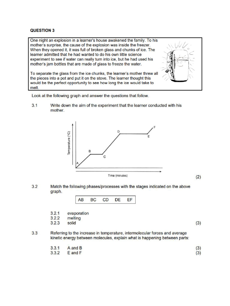 Heating Curve Analysis Worksheet | PDF