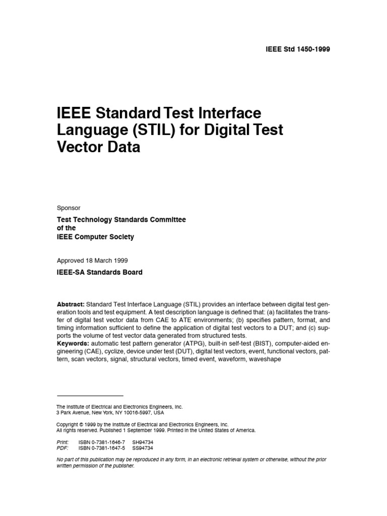Ieee 1450 | PDF | Computing | Computer Engineering
