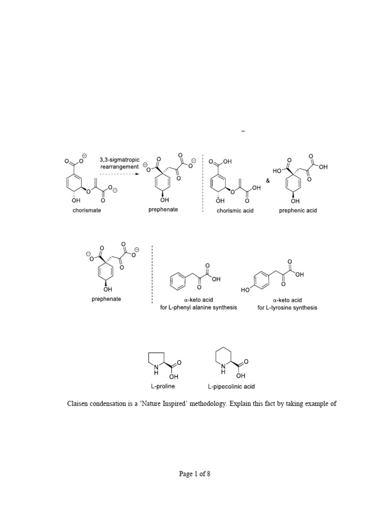 Biosynthesis Pathways in Chemical Sciences | PDF | Biosynthesis ...