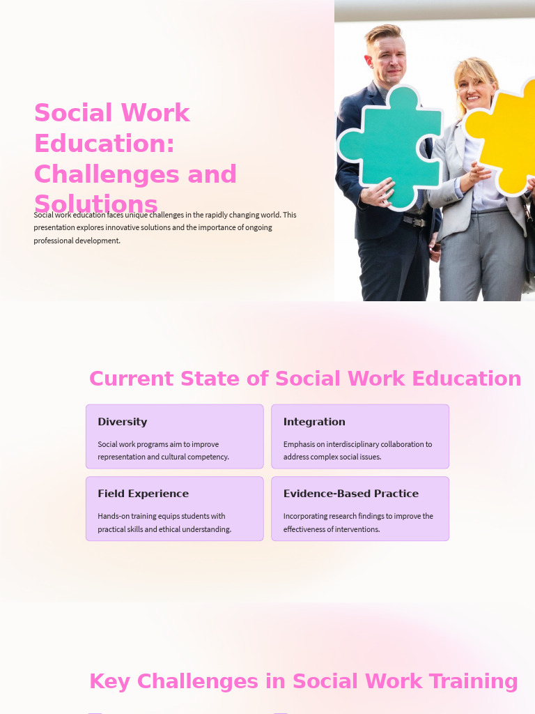 Social Work Education Challenges and Solutions (2) .PPTX 12 | PDF ...