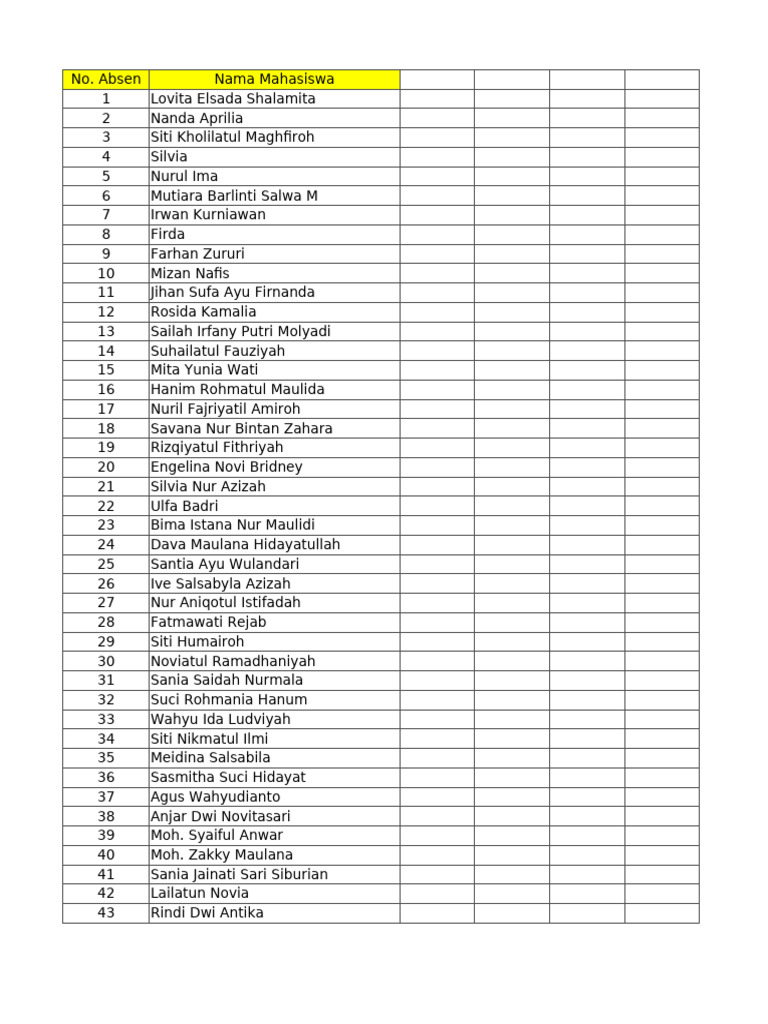 Rekap Absen 24 | PDF